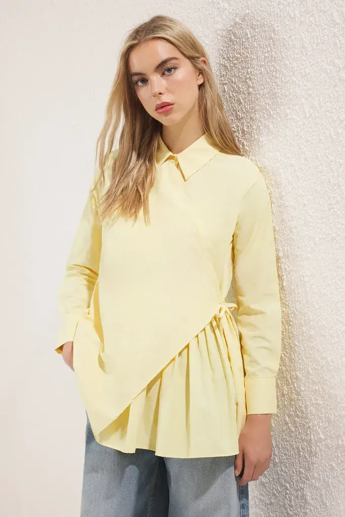 Trendyol Modest Ženska košulja Tctss25Tg00016, Žuta