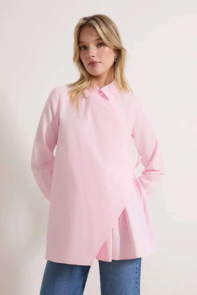 Trendyol Modest Ženska košulja Tctss25Tg00016, Roza