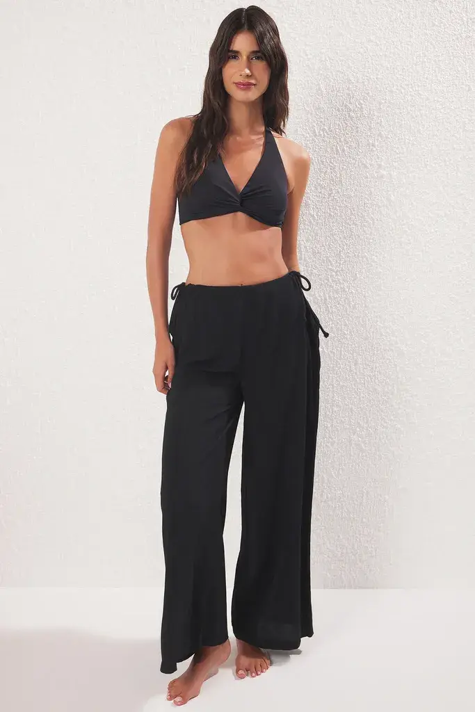 Trendyol Milla Ženske pantalone Tbess25Pl00006, Crne
