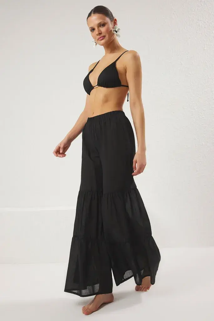 Trendyol Milla Ženske pantalone Tbess25Pl00003, Crne