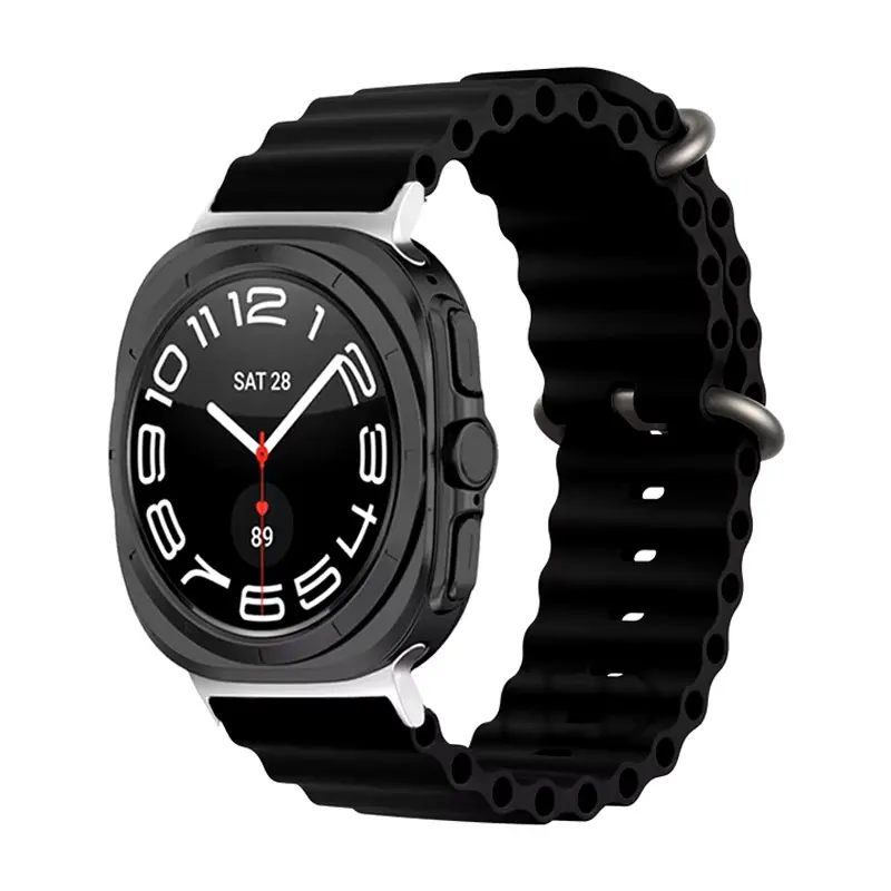 Silikonska narukvica za pametni sat Samsung Galaxy watch Ultra crna 47 mm