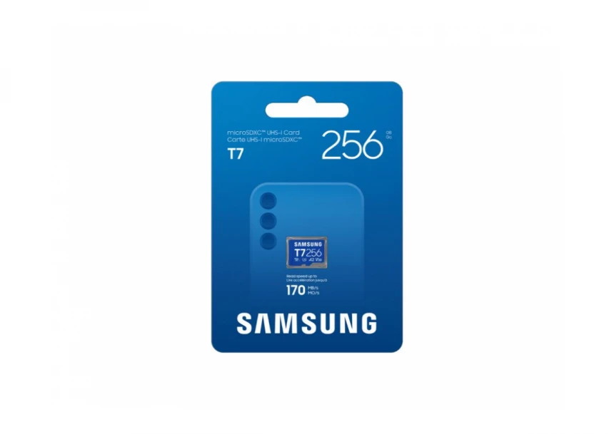 Memorijska kartica SAMSUNG/Micro SD 256GB T7/Up to 170MBs