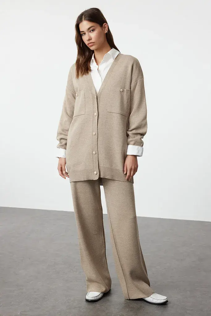 Trendyol Modest Ženski komplet Tctaw24Us00048, Bež