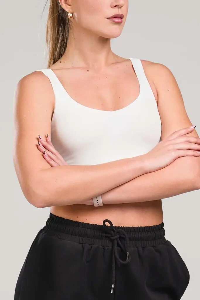 Tyro Ženski top Align Top, Bez rukava, Beli