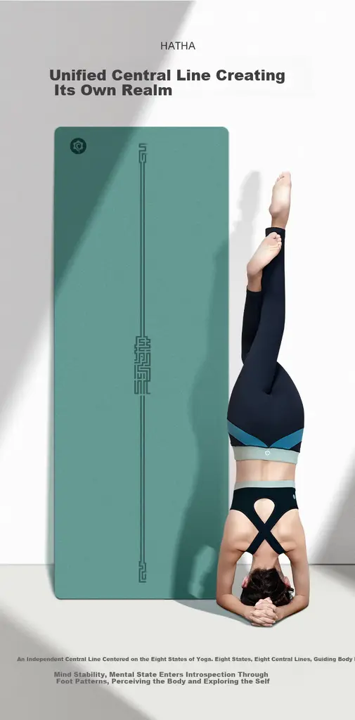 Hatha Prostirka za jogu, 183x68cm, Tirkizna