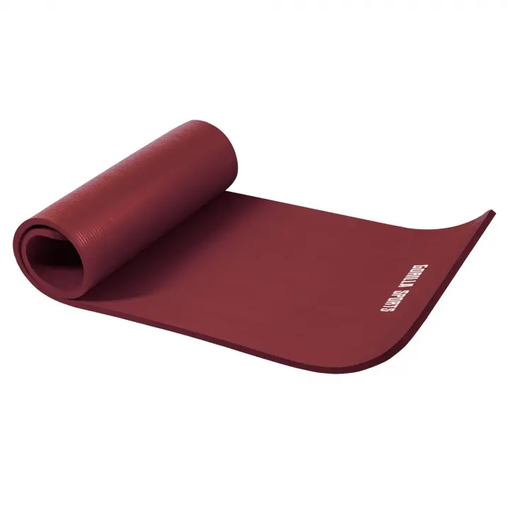 GORILLA SPORTS Prostirka za vežbanje 190 x 60 x 1,5 cm bordo