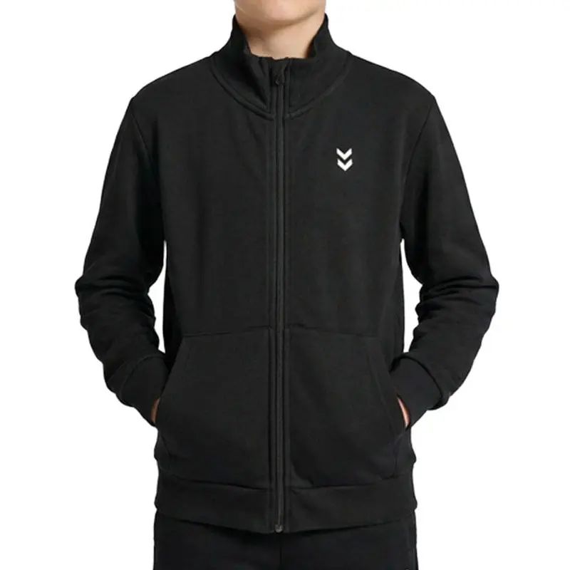 Hummel Duks za dečake Hmlpulse Kids Zip Jacket, Crni