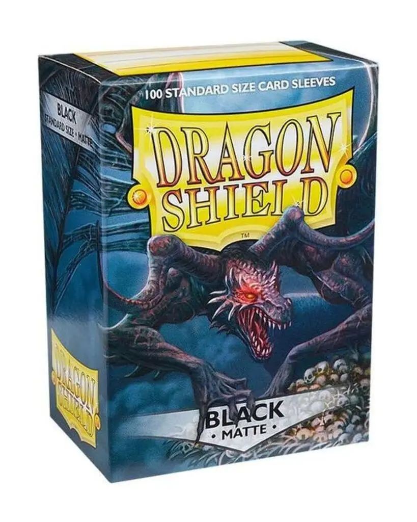 Arcane Tinmen Dragon Shield 100 Standard Sleeves - Black Matte