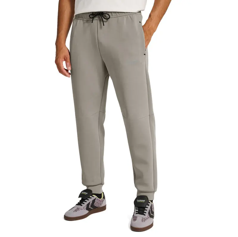 Hummel Muški donji deo trenerke Hmltech Fleece Regular Pants, Sivi