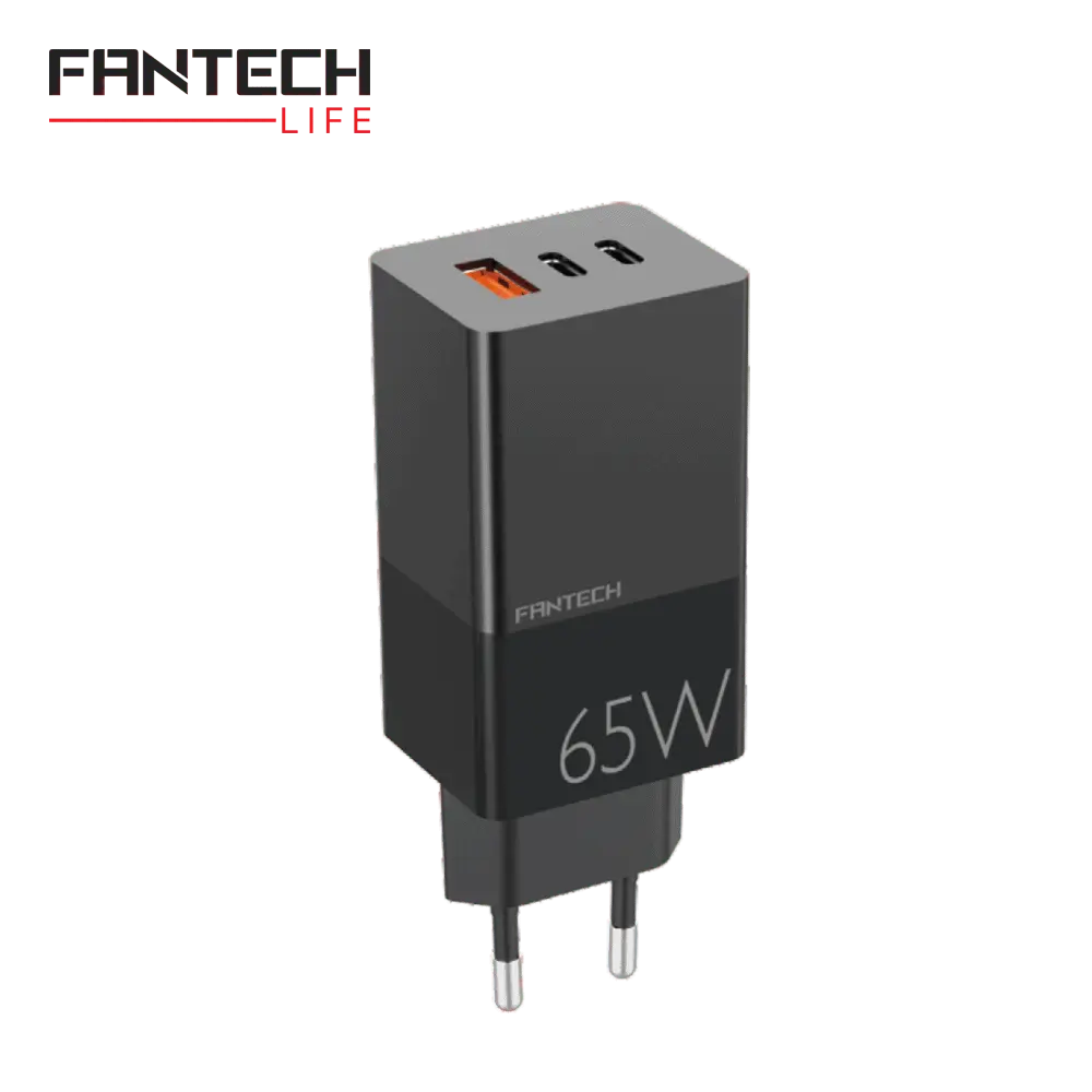 FANTECH Kućni punjač CWG301 2xPD + QC 65W crni