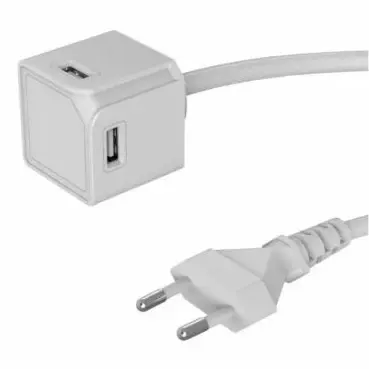 Allocacoc 10464WT Usb cube produžni kabl, beli