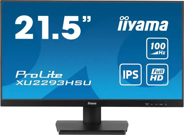 Iiyama Monitor, 21.5", XU2293HSU-B7, IPS, 1920x1080, 100Hz, 1ms, HDMI, DP, USB, Zvučnici