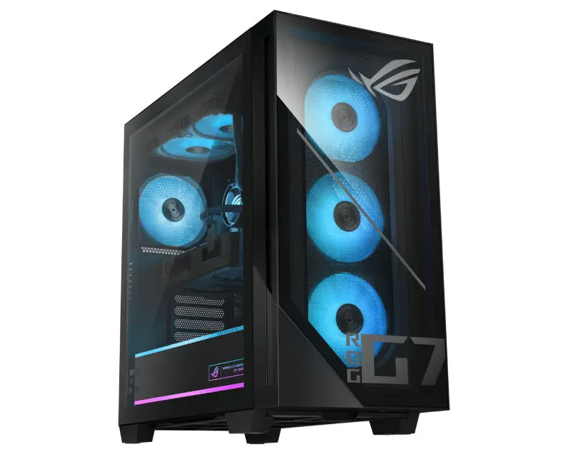 ASUS Desktop računar ROG GM700TZ-R9950X051W, Ryzen 9 9950X3D, 64GB, 2TB SSD, RTX 5080, Win11 Home, Crni