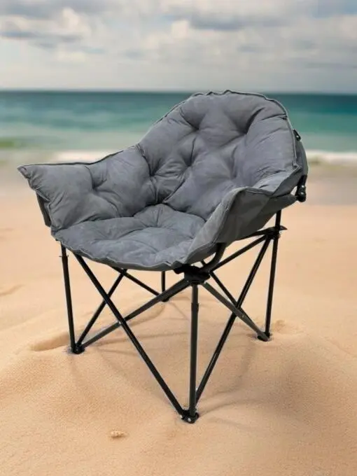 Bolzz sklopiva kamp stolica Relax, siva