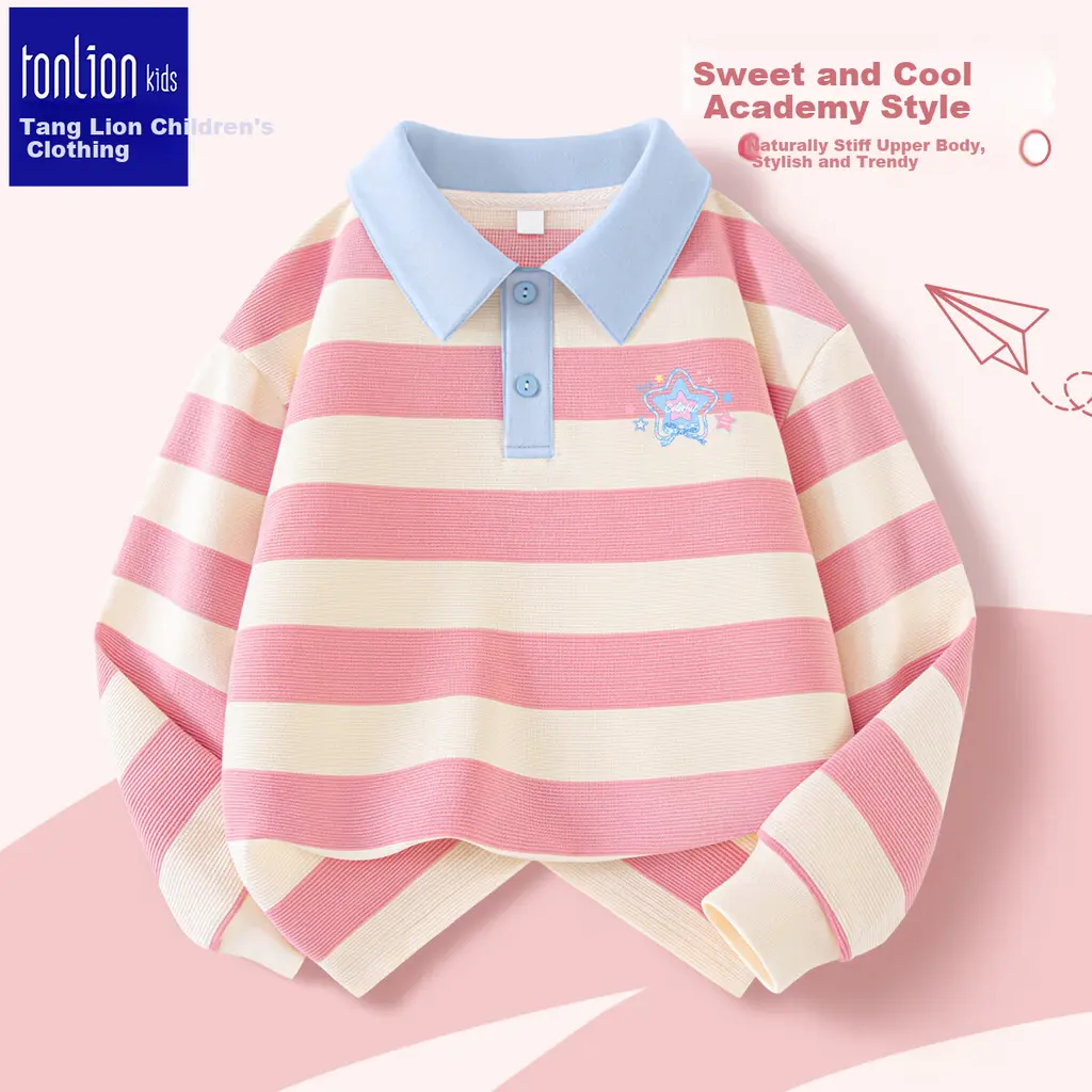 TonLion Duks za devojčice, Polo kragna, Roze