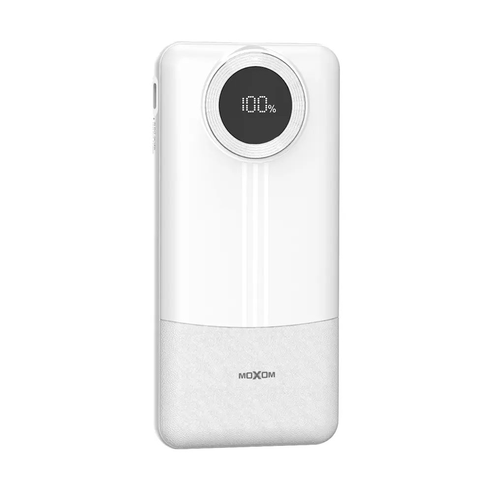 MOXOM Eksterna baterija MX-PB138 PD20W QC22,5W, 10000mAh 2.4A, Bela