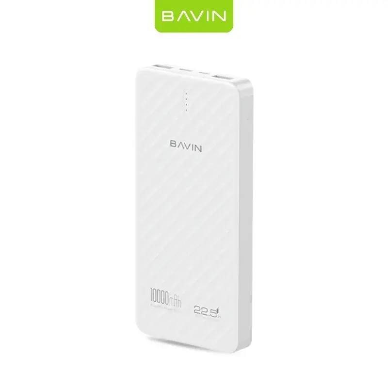 Bavin prenosni punjač PC1185 10000mAh, dvostruki 22,5 W USB-A + 20 W Type-C, beli