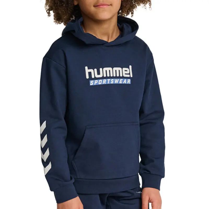 Hummel Duks za dečake Hmljr Logo Hoodie, Teget
