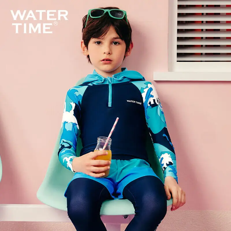 Watertime Dvodelni kupaći kostim za devojčice, Teget-plavi