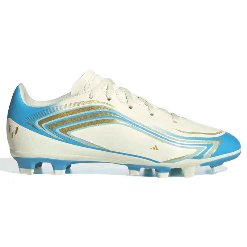 Adidas Kopačke za dečake F50 Messi Club Fg/Mg J, Plavo-bele