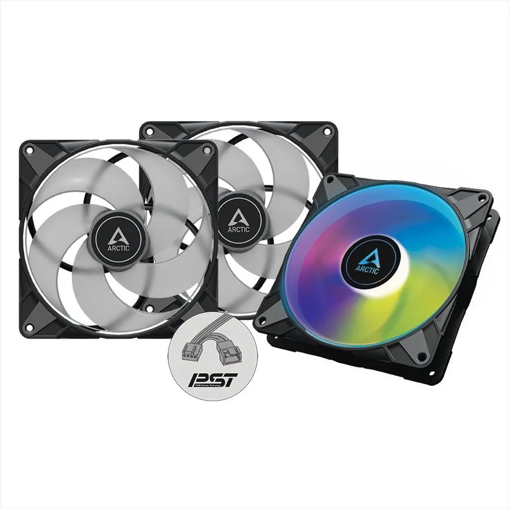 ARCTIC Cooler 140mm p14 pvm pst a-rgb 0db paket od 3 (3k140mm) 1900 o/min crni acfan00257a