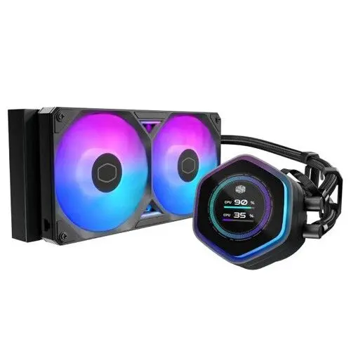 Cooler Master Vodeno hlađenje MasterLiquid ML 240 Atmos II, LCD, ARGB, Crno