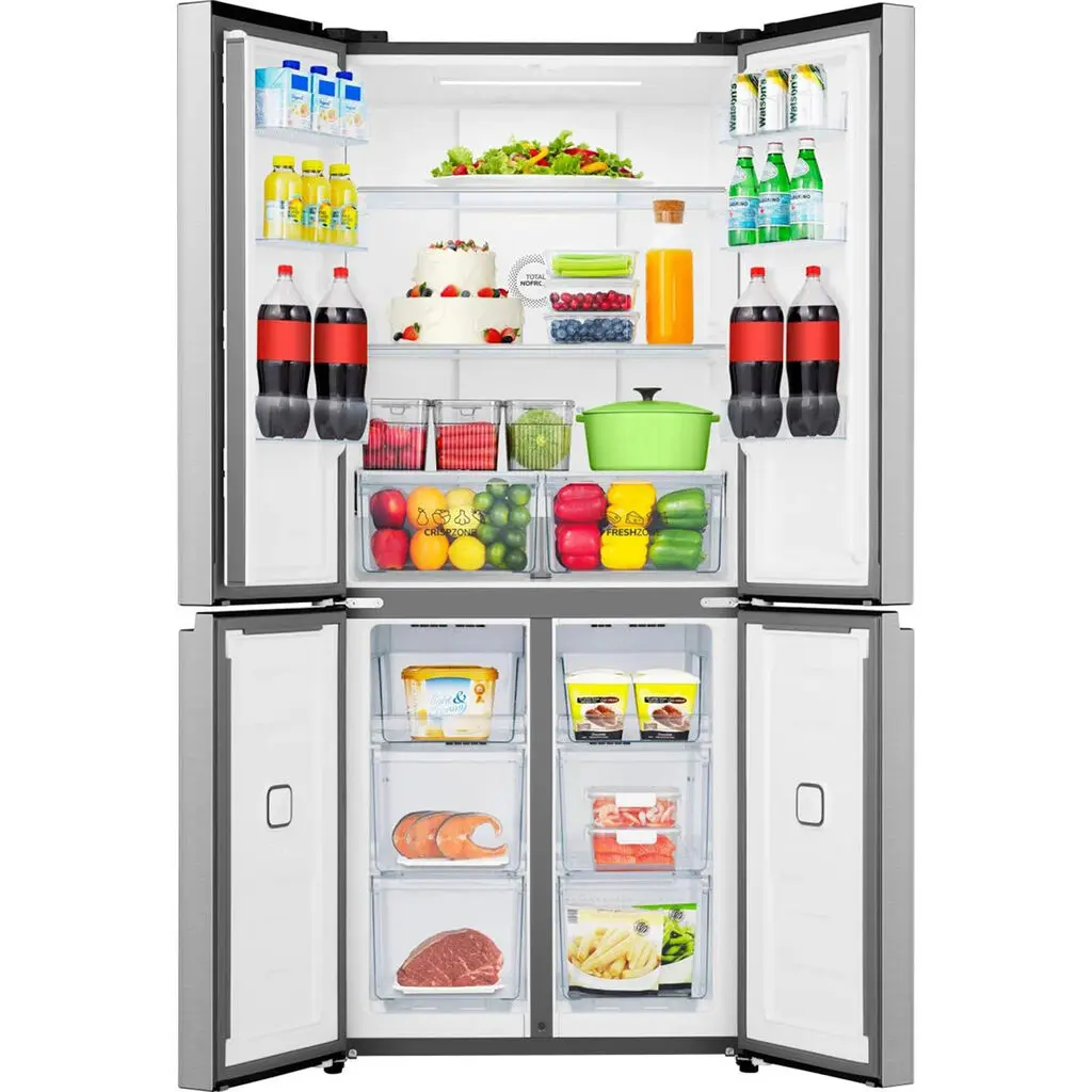 Gorenje Frižider sa dve strane NRM819E61X, 460 l, Inverterski kompresor, SIVI