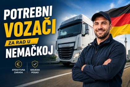 POTREBNI VOZAČI ZA RAD U NEMAČKOJ