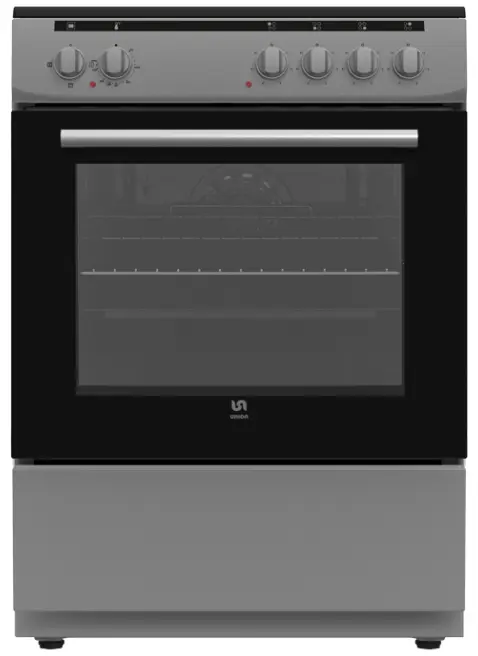 UNION W-60.0 S Električni šporet, 4 ringle, 65L, 85x60x60cm, Srebrni