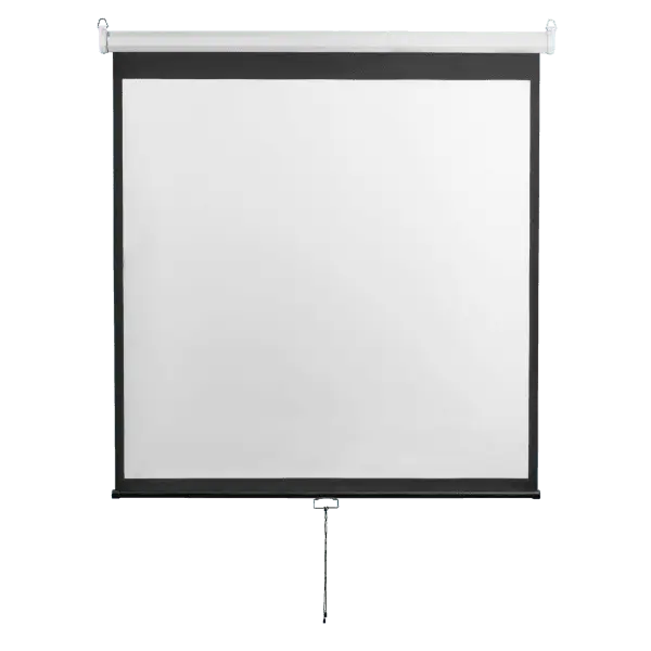 S BOX PSM 112 2 Manuelno platno za projektor, 200x200cm, 112", Belo