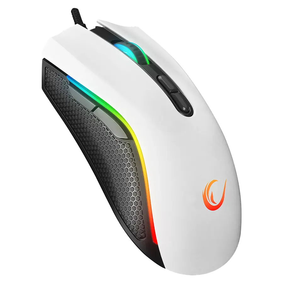 Rampage geјmerski miš SMX-R44 V2 Macrol, 12800 DPI, RGB, LED, beli