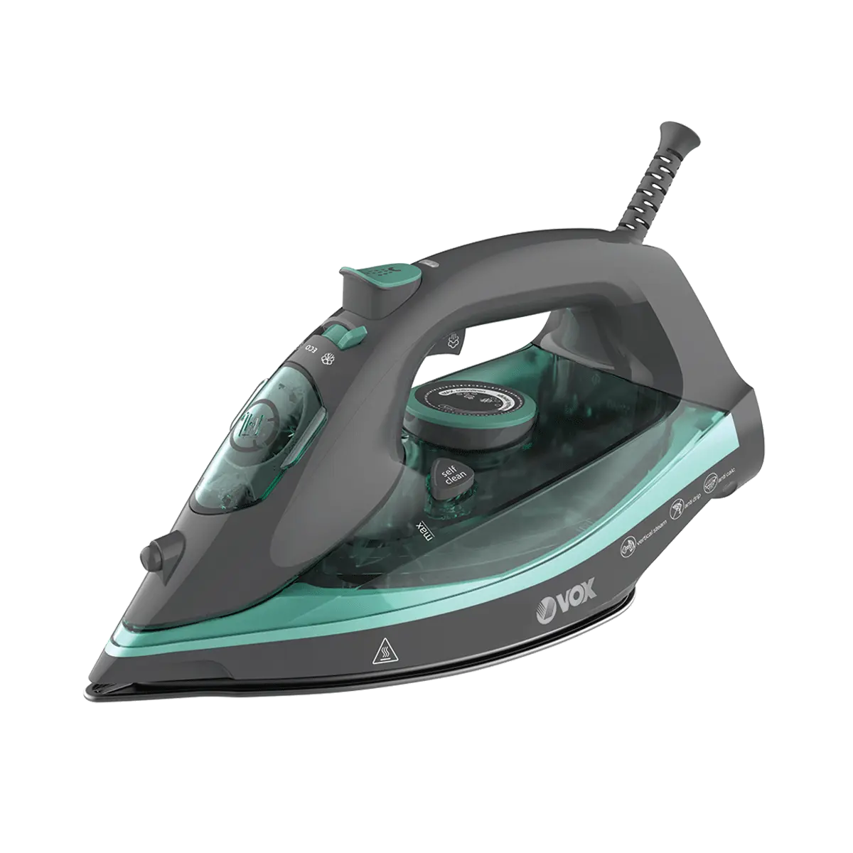 VOX Pegla na paru DBL2551, 2600 W, Crna
