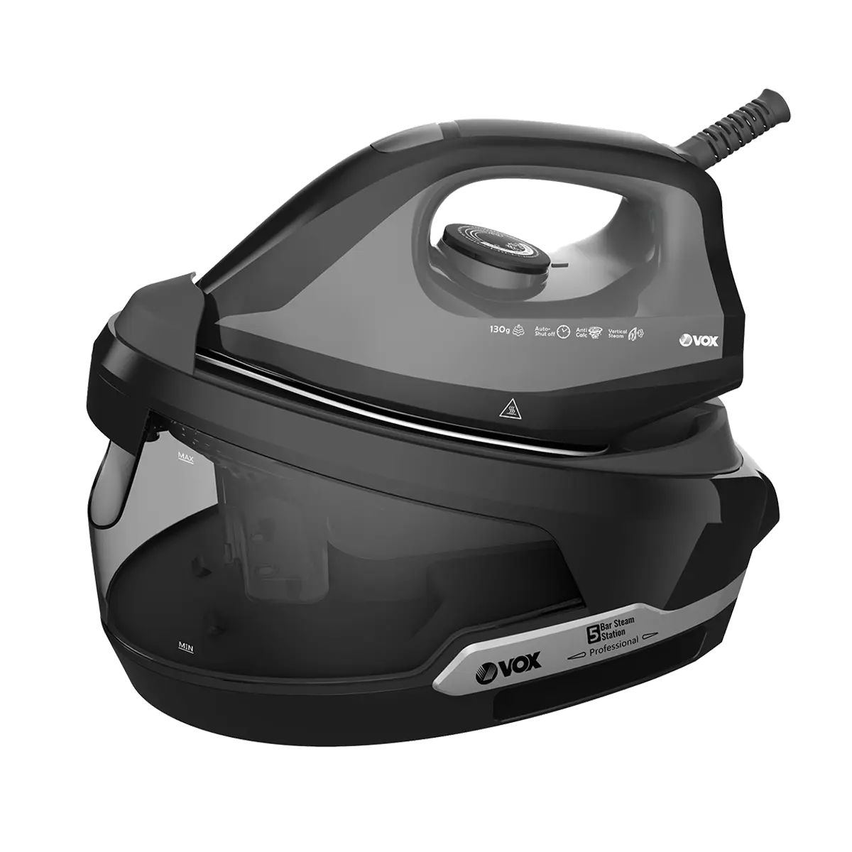 Vox Parna stanica DPS2485, 1.8 l, 2400 W, Crna