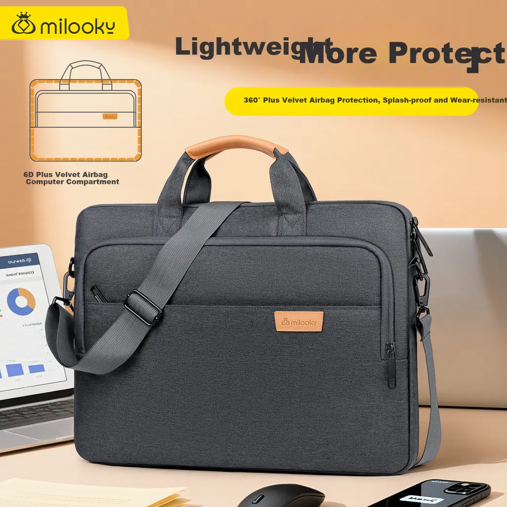 Milooky Torba za laptop, Tamnosiva