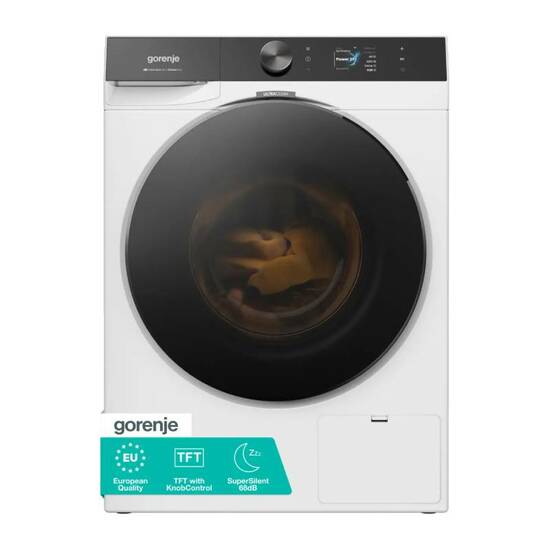 Mašina za pranje veša Gorenje WG8114A31, 11kg / 1400obr/min, Inverter motor, TFT ekran sa rotirajućim dugmetom, Bela boja