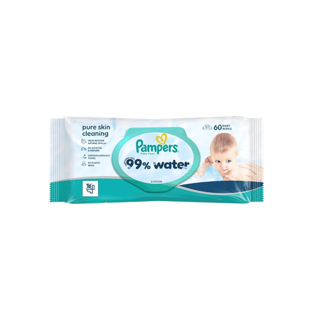 Pampers® Vlažne Maramice 99% Water 60
