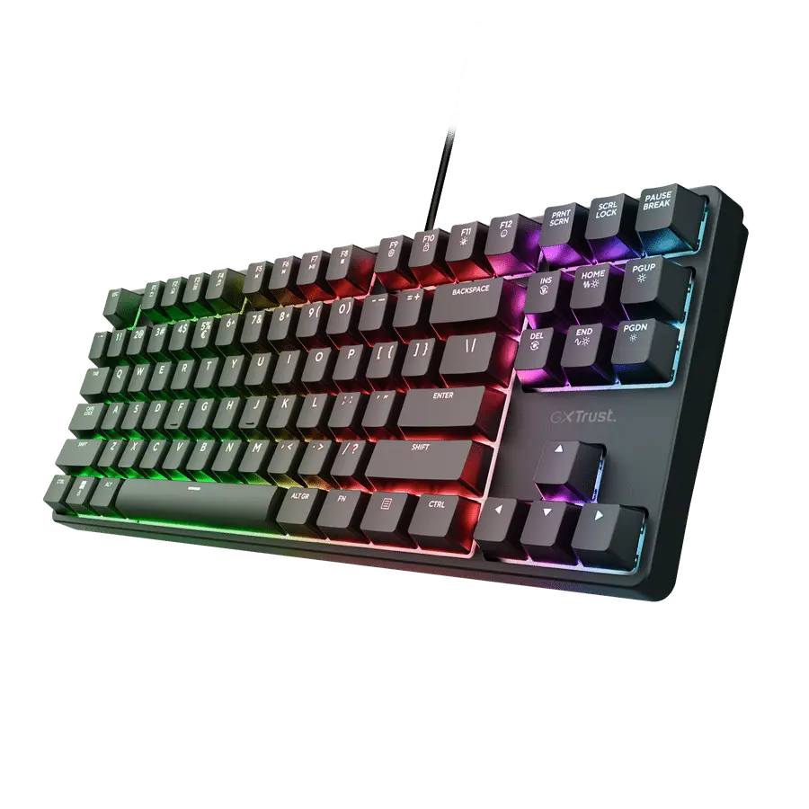 Trust Gaming tastatura GXT 864 TKL, Crna