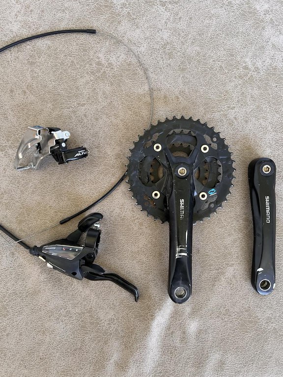 Shimano Altus - menjac, sifter i kurble