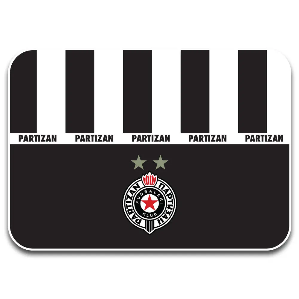 Moye Gaming podloga za miš Partizan, Crno-bela