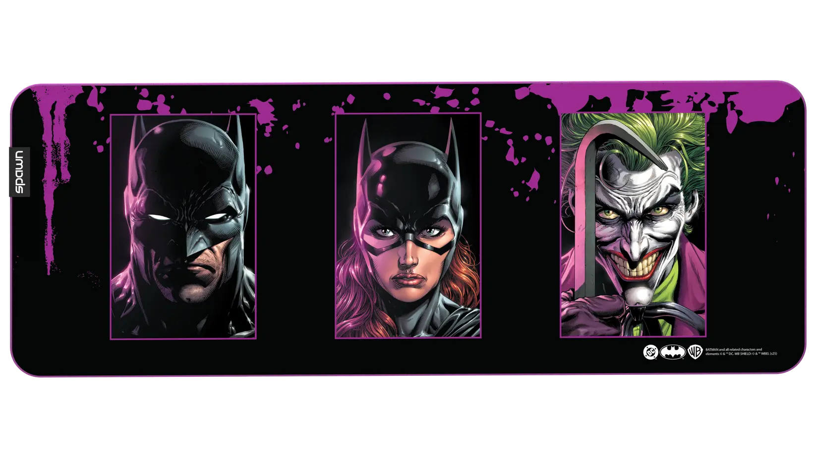 Spawn Gaming podloga za miša Batman XL, Crna