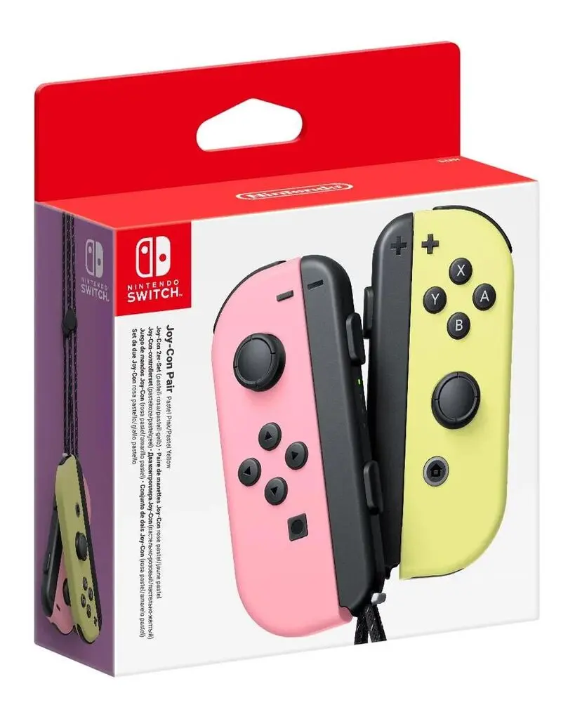 Nintendo Gamepad Joy-Con Pair - Pastel Pink & Pastel Yellow