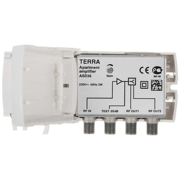 TERRA ELECTRONIC Pojačavač , dva izlaza, 23dB - AS036