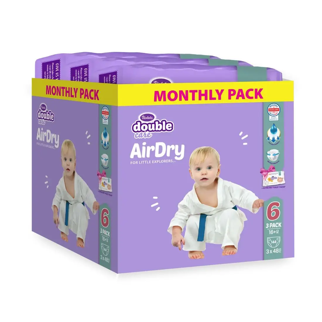 Violeta Pelene DC Air Dry Monthly 6, 16+ kg, 144/1