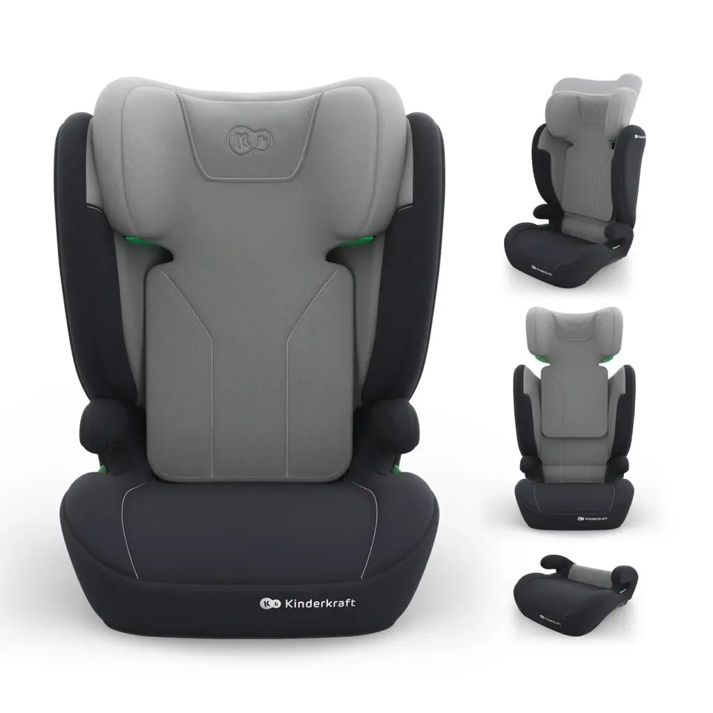 Kinderkraft auto-sedišta za decu I-Spark 2 Plus I veličina, 100-150 cm, siva