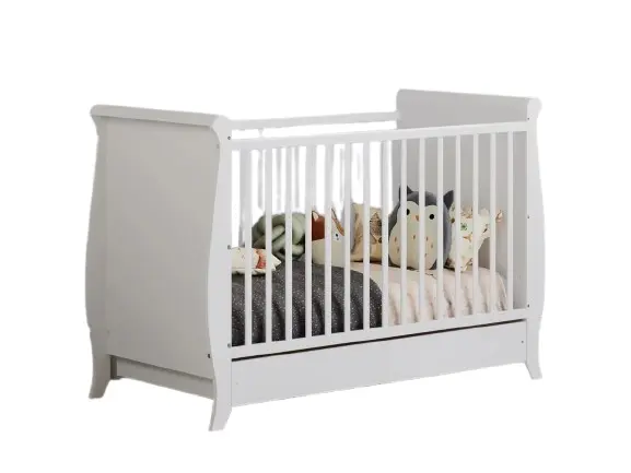 Lettino Krevetac za bebe sa fiokom Misza Standard, 120x60cm, Beli