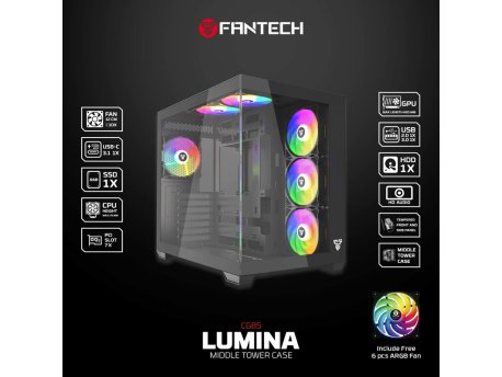 FANTECH Gaming CG85 Lumina crno midi kućište