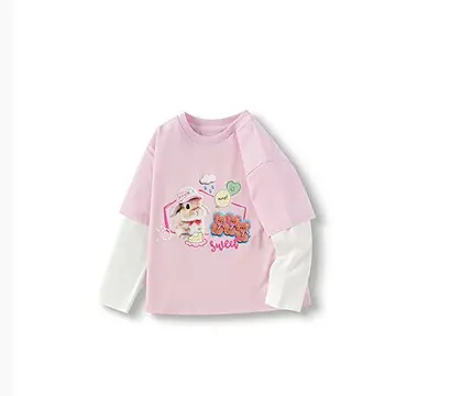 Balabala Majica dugih rukava za devojčice, Roze