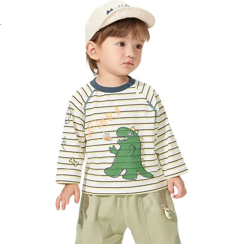Ciciibear Majica dugih rukava za dečake, Zelena