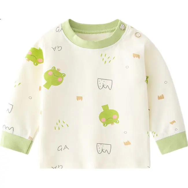 Youqi Majica dugih rukava za bebe, Zelena