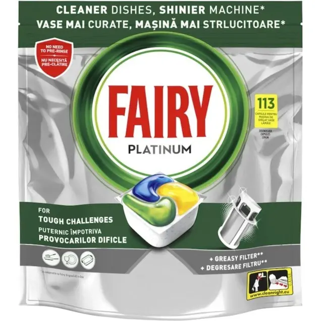 Fairy Kapsule za sudomašinu, 113 kom. Platinum